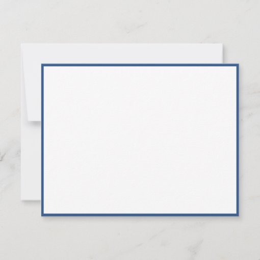 navy nautical minimalist personalized Stationery Note Card | Zazzle