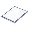 navy nautical simple personalized Stationery Notepad | Zazzle