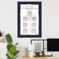 Navy Rose Gold Tropical Palm Wedding Seating Chart | Zazzle