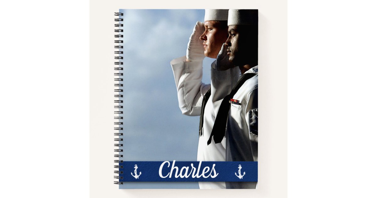 Navy Sailors Personalized Notebook | Zazzle
