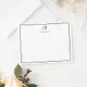 Navy Script Wedding Monogram Stationery Cards | Zazzle