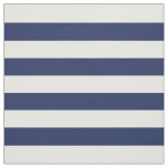 Navy Blue and White 1.5" Stripes Pattern Fabric | Zazzle