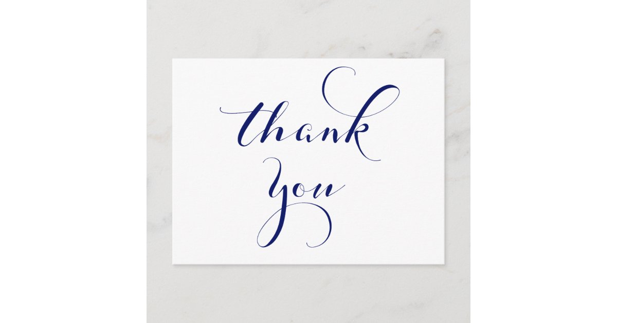 Navy thank you postcards | Zazzle