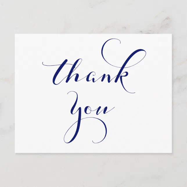 Navy thank you postcards | Zazzle