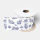 Navy Toile Satin Ribbon | Zazzle