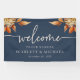 Navy Welcome Wedding Banner | Zazzle