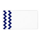 Nautical Return Address Labels Chevron Blue | Zazzle.com