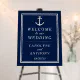 Navy & White Nautical Anchor Wedding Welcome Sign | Zazzle