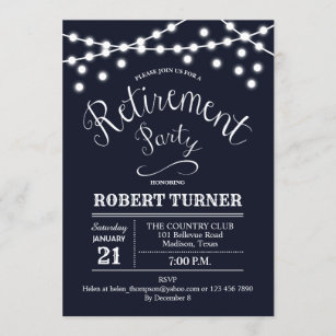 Retirement For Men Invitations | Zazzle