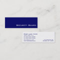 Navy white Security Guard business cards | Zazzle