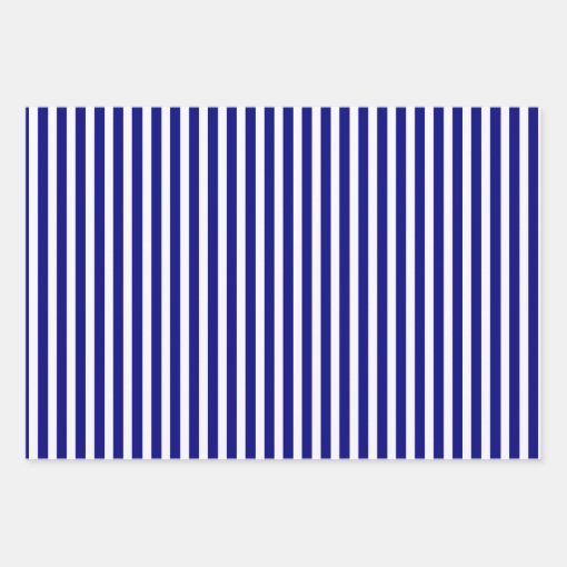 Navy white stripes check diamond geometric pattern wrapping paper ...