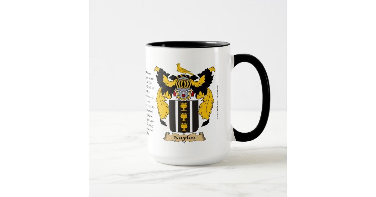 Naylor Family Coat of Arms Mug | Zazzle
