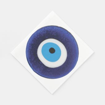 Nazar Evil Eye Protection Symbol Napkins | Zazzle