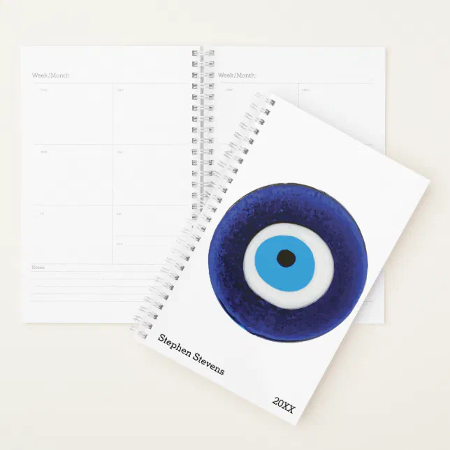 Nazar Evil Eye Protection Symbol Planner | Zazzle