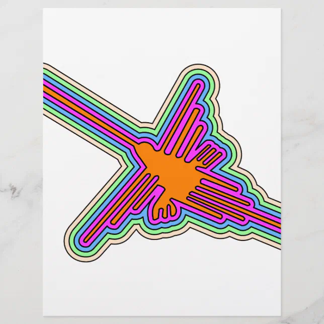 Nazca Hummingbird Peru Drawing | Zazzle