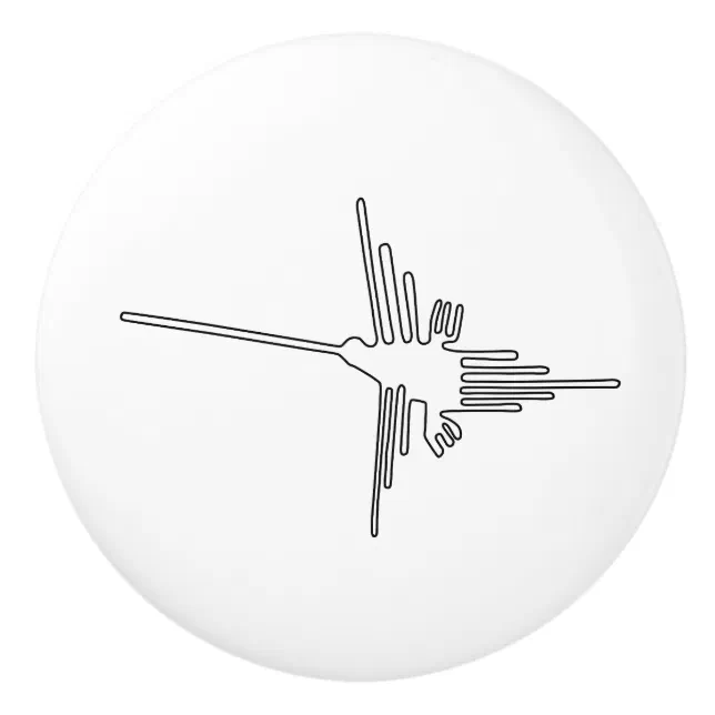 Nazca Peru bird ancient geoglyph symbol mystery en Ceramic Knob | Zazzle