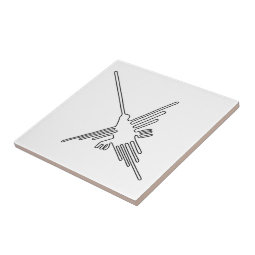 Nazca Peru bird ancient geoglyph symbol mystery en Ceramic Tile | Zazzle
