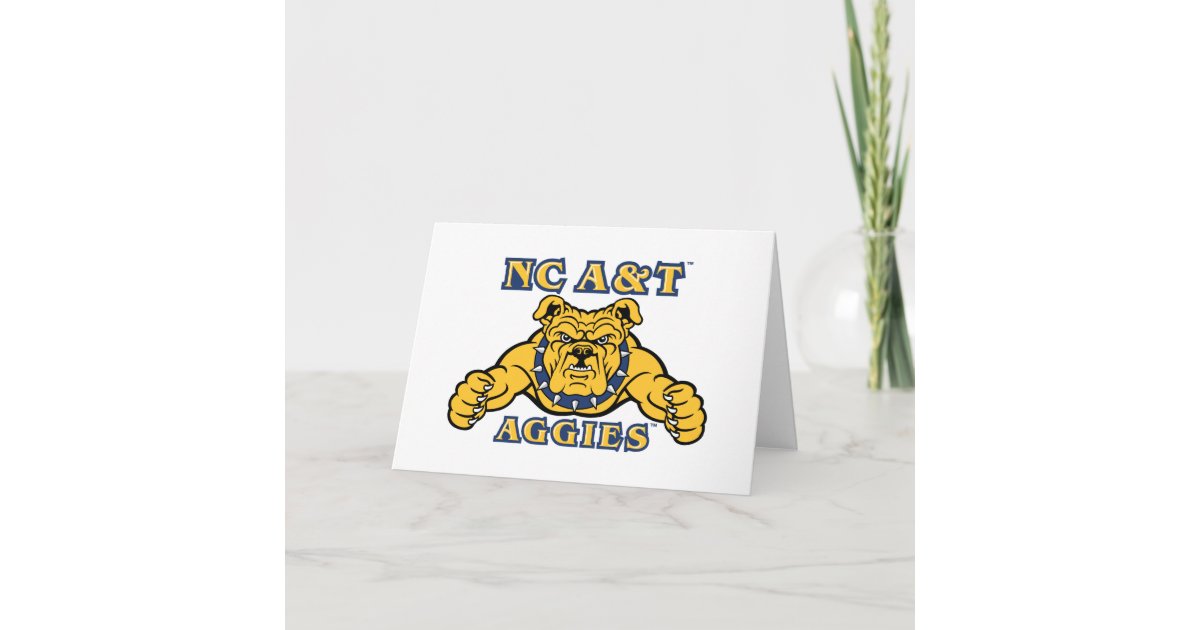 NC A&T Aggies | Aggie Bulldog Card | Zazzle