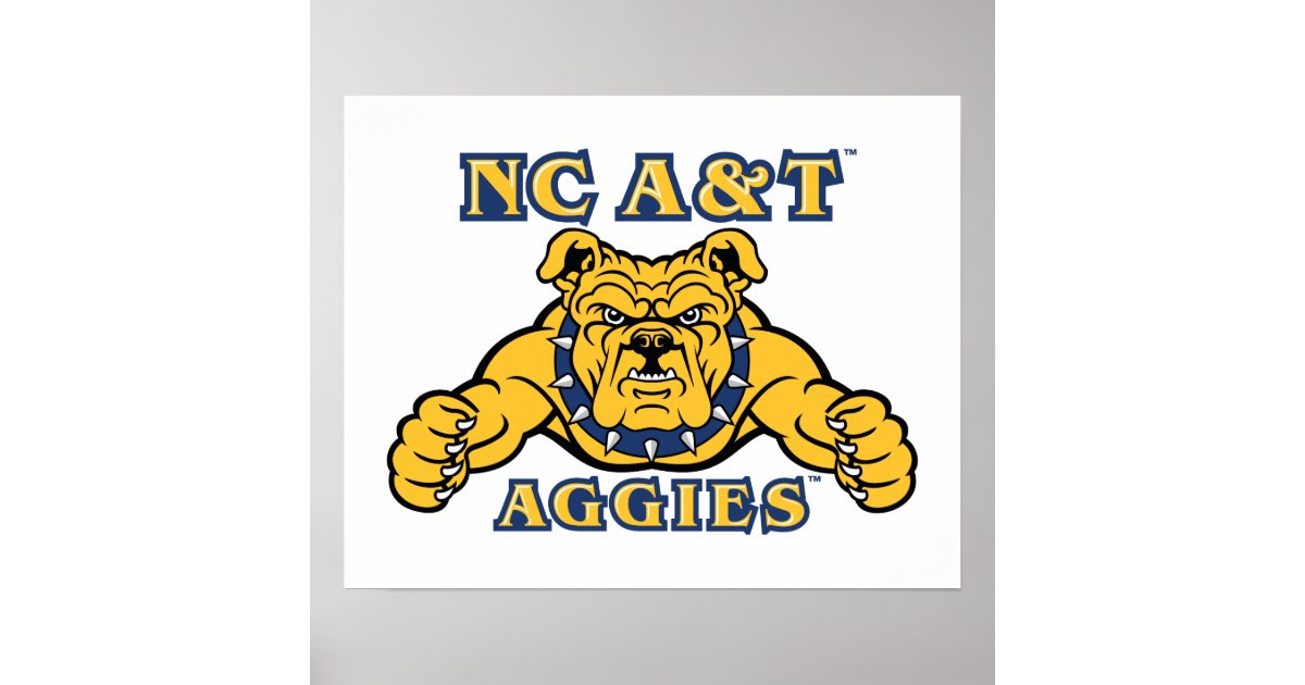 NC A&T Aggies | Aggie Bulldog Poster | Zazzle