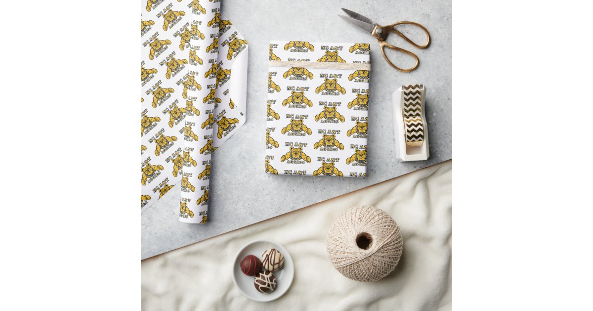 NC A&T Aggies | Aggie Bulldog Wrapping Paper | Zazzle