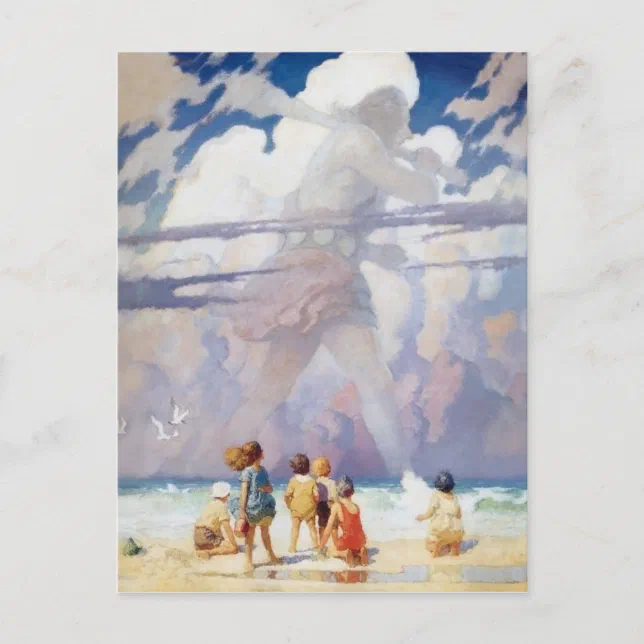 NC Wyeth The Giant Artwork Beach Coastal Postcard | Zazzle