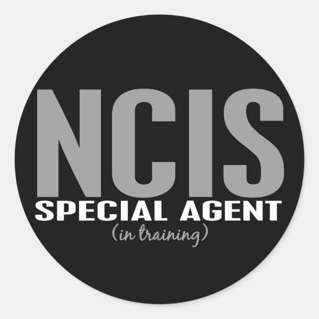 NCIS Special Agent In Training 1 Classic Round Sticker | Zazzle