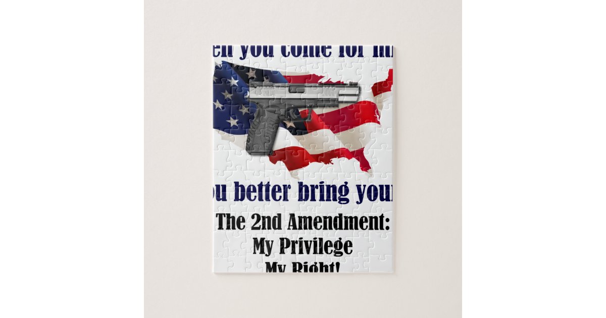 @nd Amendment Jigsaw Puzzle | Zazzle