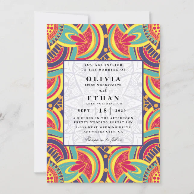 Ndebele traditional wedding invitations | Zazzle