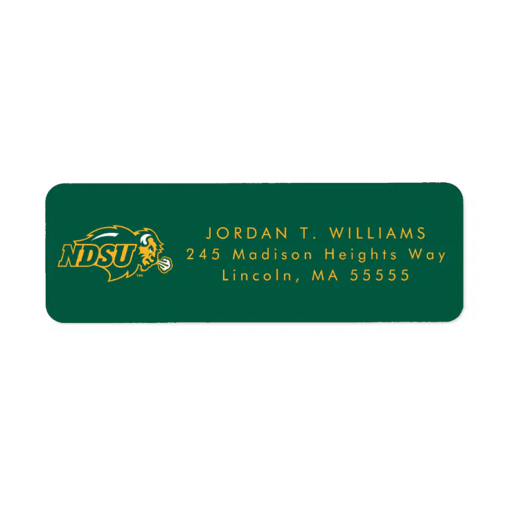 NDSU Bison Label | Zazzle