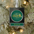 NDSU Bison Silver Plated Banner Ornament | Zazzle