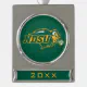 NDSU Bison Silver Plated Banner Ornament | Zazzle