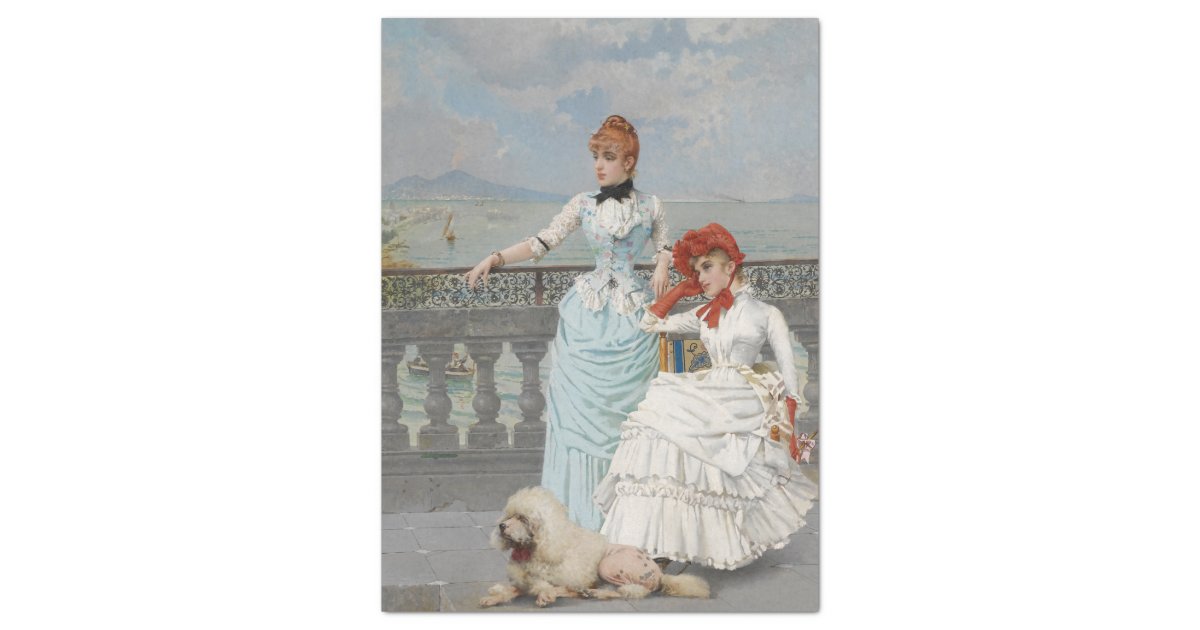 Neapolitan Beauties (Elegant Italian Young Women) Tissue Paper | Zazzle