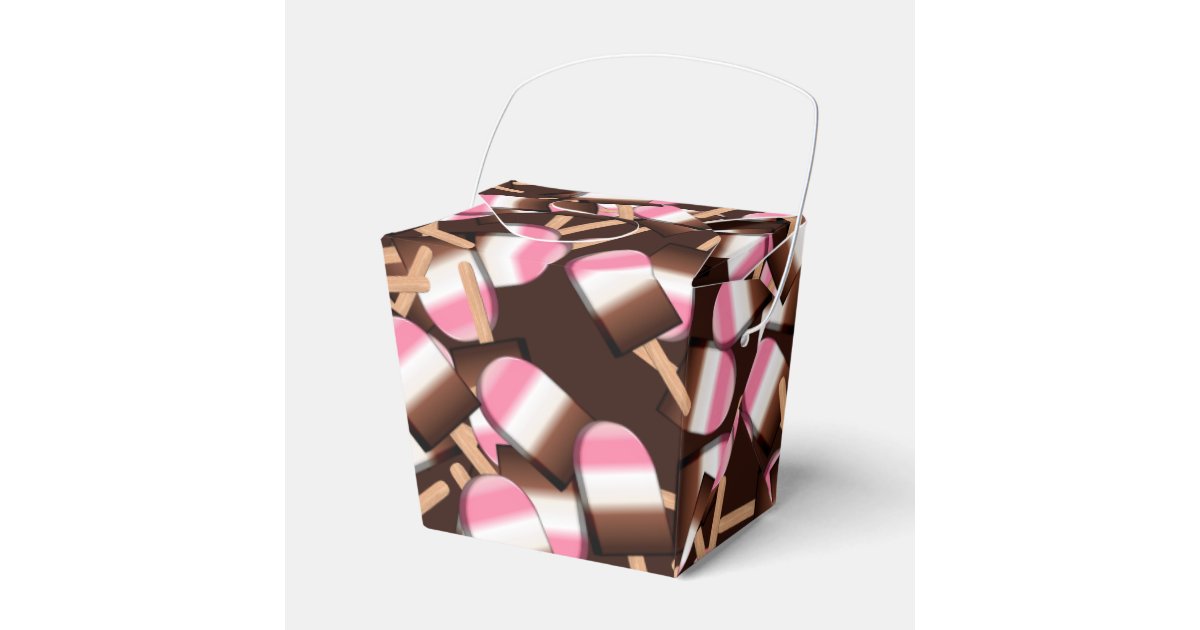 Neapolitan Ice Cream Bars 2-FAVOR BOX, Take Out Favor Boxes | Zazzle