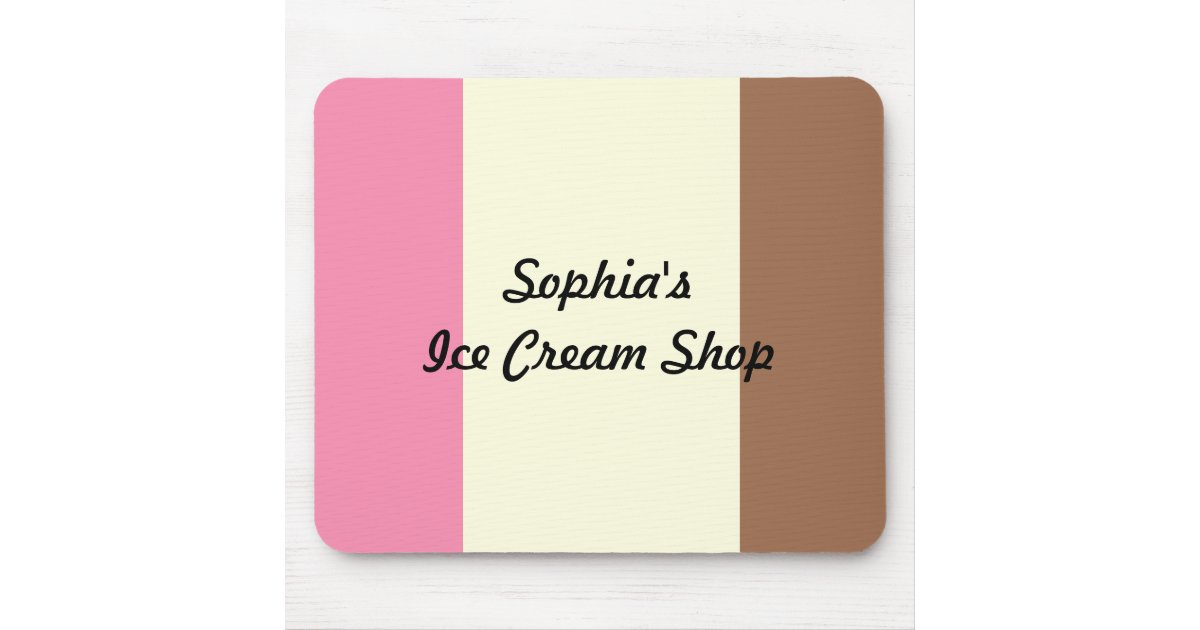 Neapolitan Ice Cream Mouse Pad | Zazzle