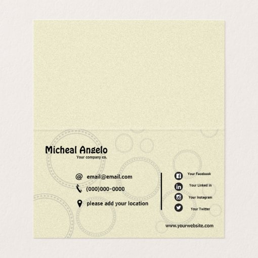 Neat folded business cards | Zazzle