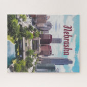 Nebraska City Skyline Omaha Jigsaw Puzzle | Zazzle