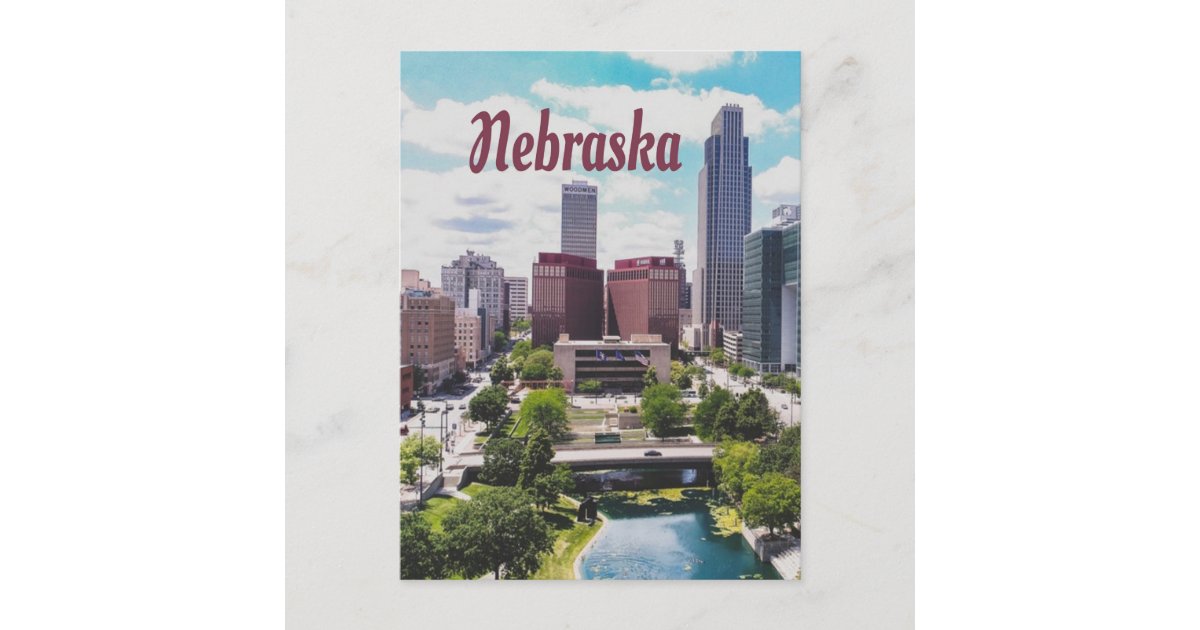 Nebraska City Skyline Omaha Postcard | Zazzle