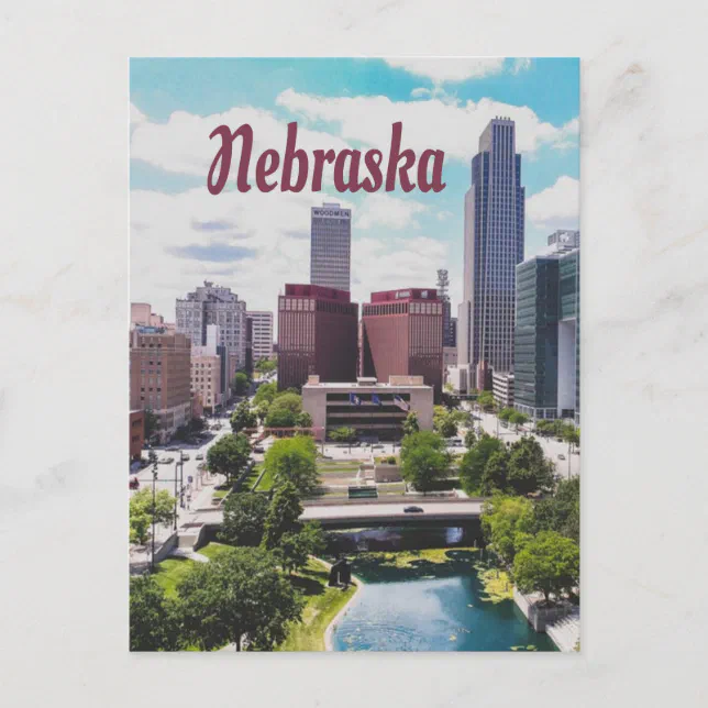 Nebraska City Skyline Omaha Postcard | Zazzle