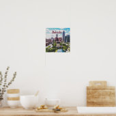 Nebraska City Skyline Omaha Poster | Zazzle