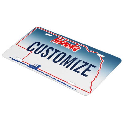 Nebraska Custom License Plate | Zazzle