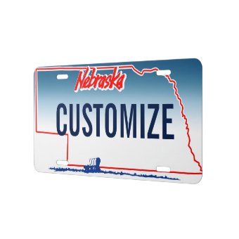 Nebraska Custom License Plate | Zazzle