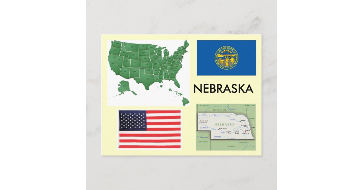 Nebraska, USA Postcard | Zazzle