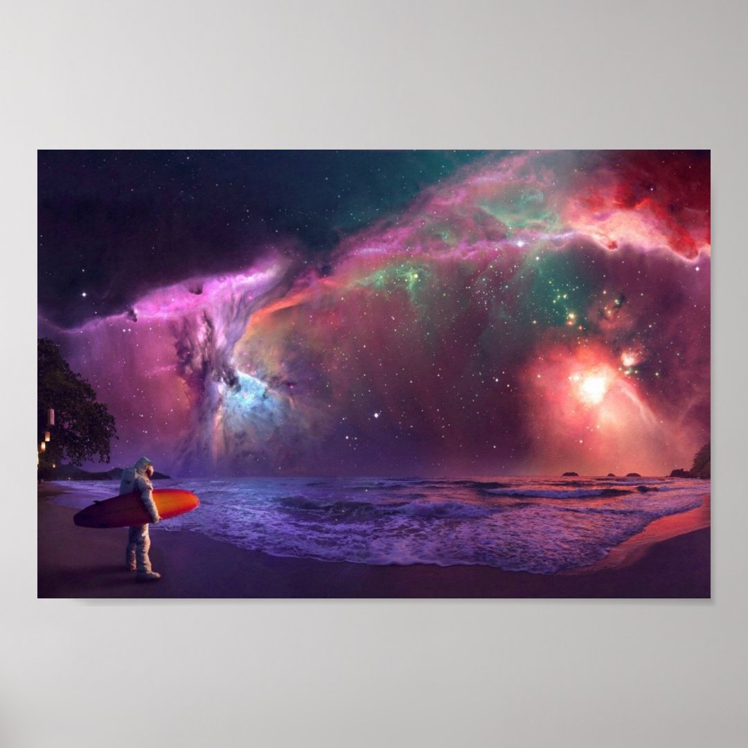 Nebula Astronaut Poster | Zazzle
