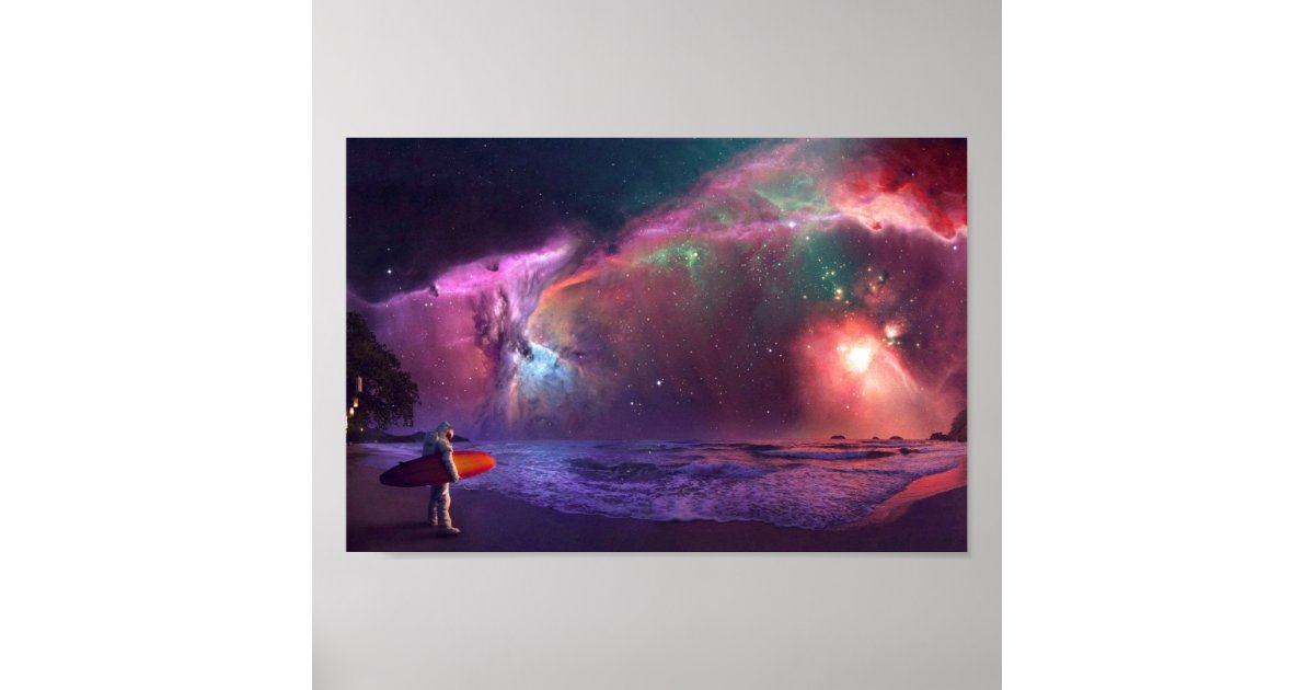 Nebula Astronaut Poster | Zazzle
