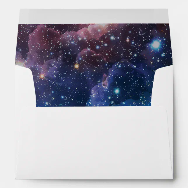 Nebula Cosmic Space Galaxy Colorful Envelope | Zazzle