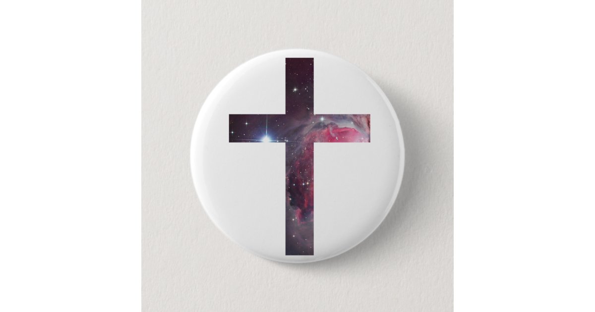 Nebula cross button 2 | Zazzle.com