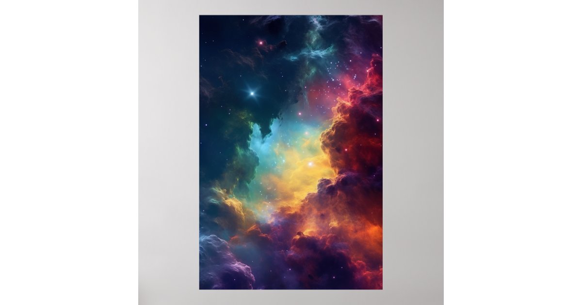 Nebulae Overture: Planetary Tapestry Poster | Zazzle
