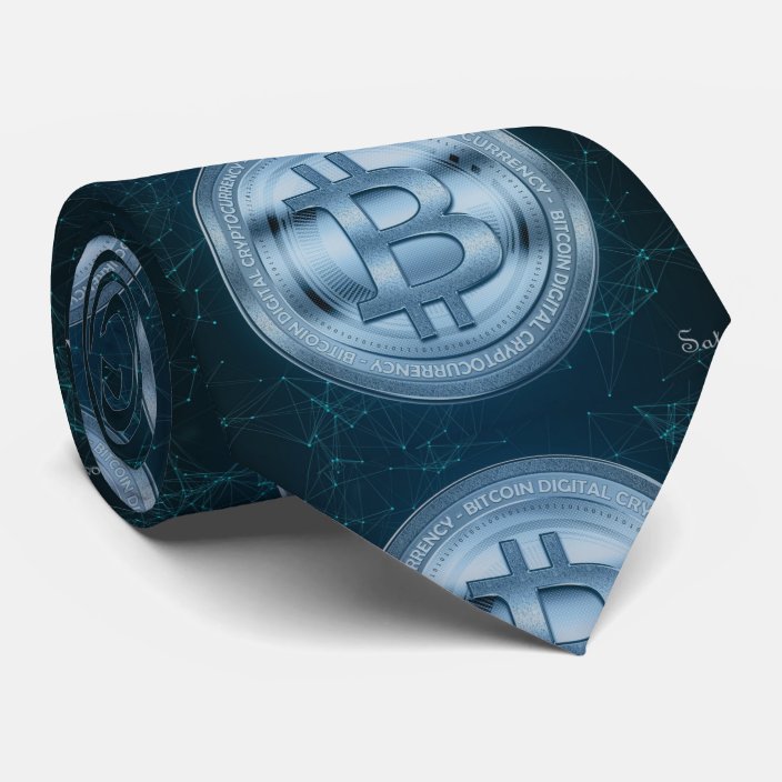Neck Tie "Bitcoin by Satoshi Nakamoto" | Zazzle.com