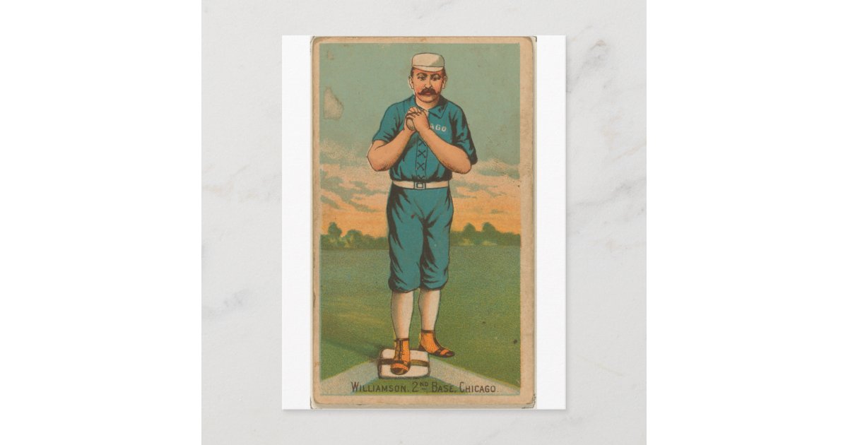 Ned Williamson, Chicago White Stockings Postcard | Zazzle