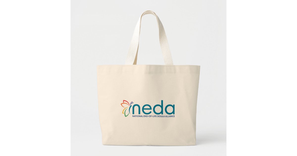 NEDA Logo & Butterfly Tote Bag | Zazzle